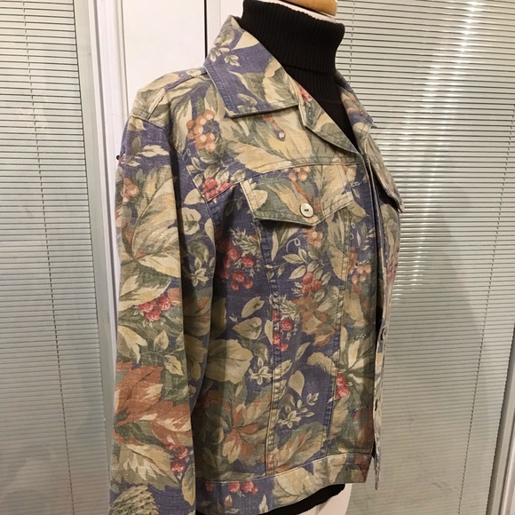 Norm Thompson | Jackets & Coats | Norm Thompson Floral Denim Jean ...